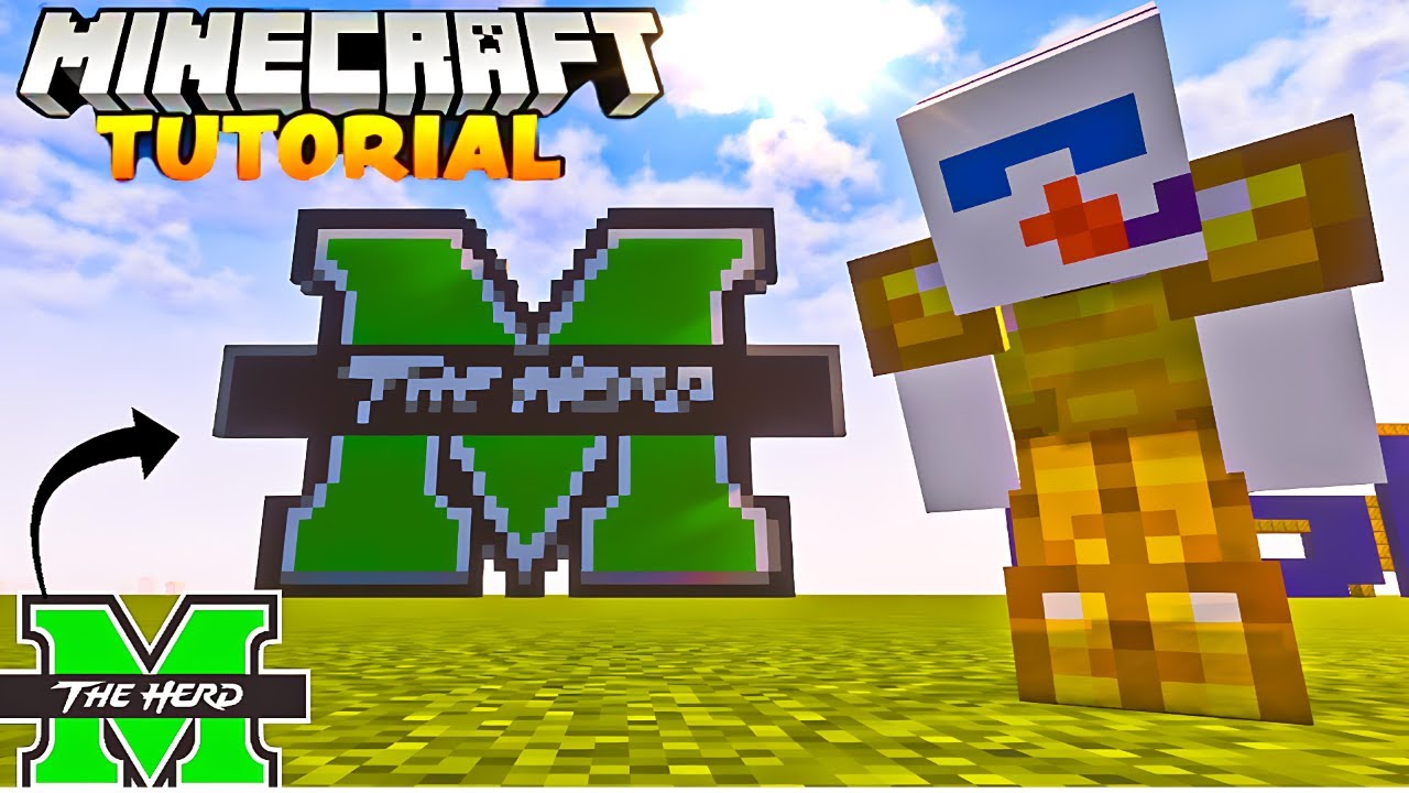 Minecraft Pixel Art Tutorial #80 | How To Build Marshall Thundering ...