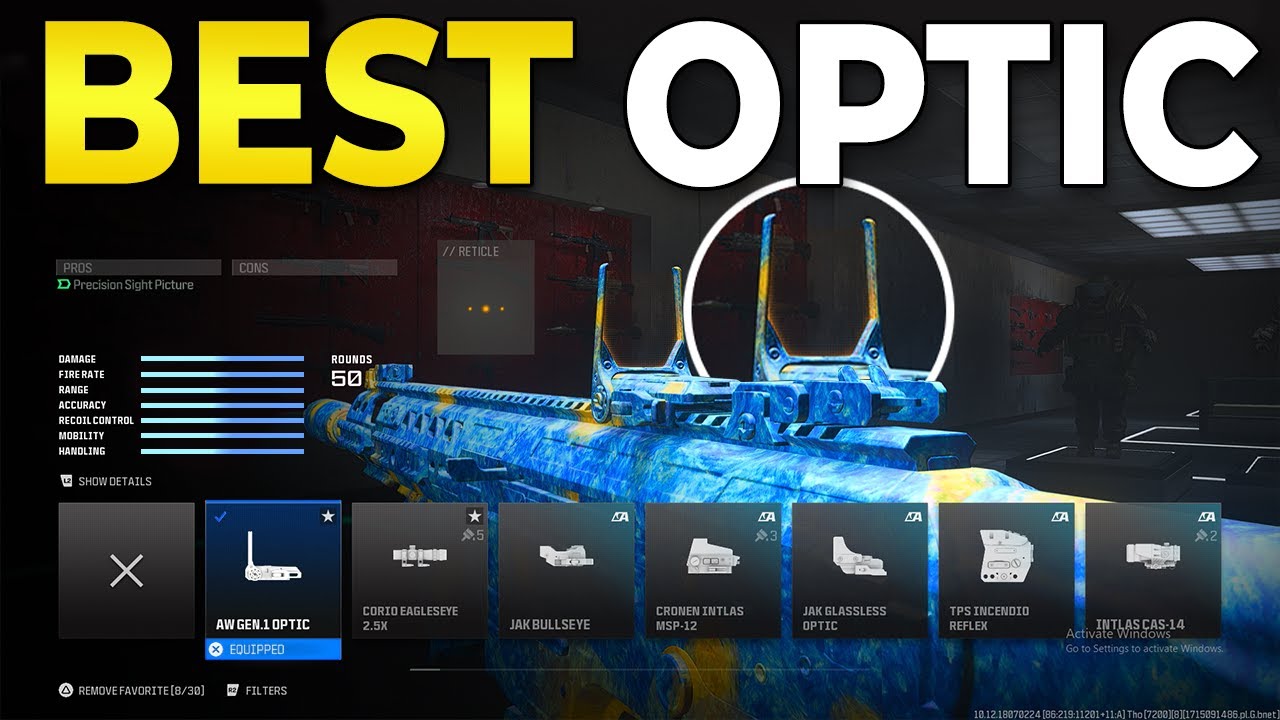 *NEW* (AW GEN.1 OPTIC) is Broken In WARZONE 3! - YouTube