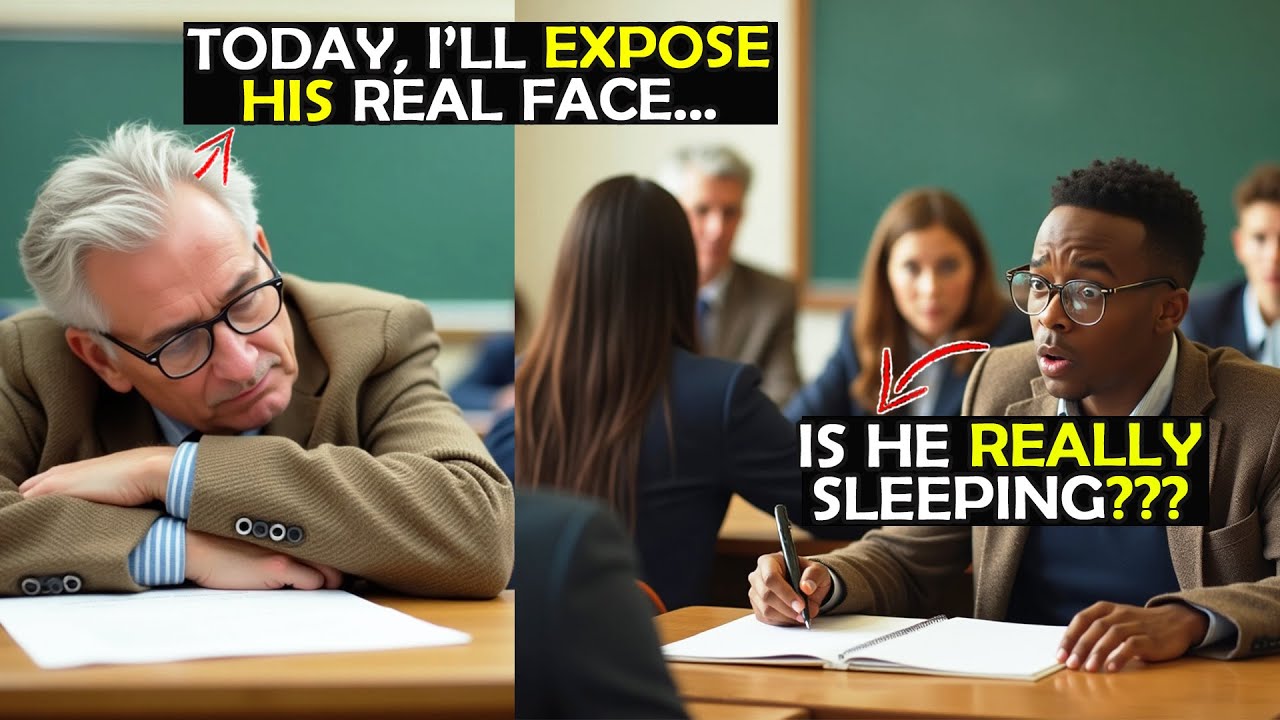 Elite Professor Pretends to Sleep to Test Black Student-But Freezes ...