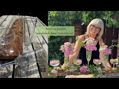 Geniale Idee: Die einfachste Tischdeko der Welt!🌸