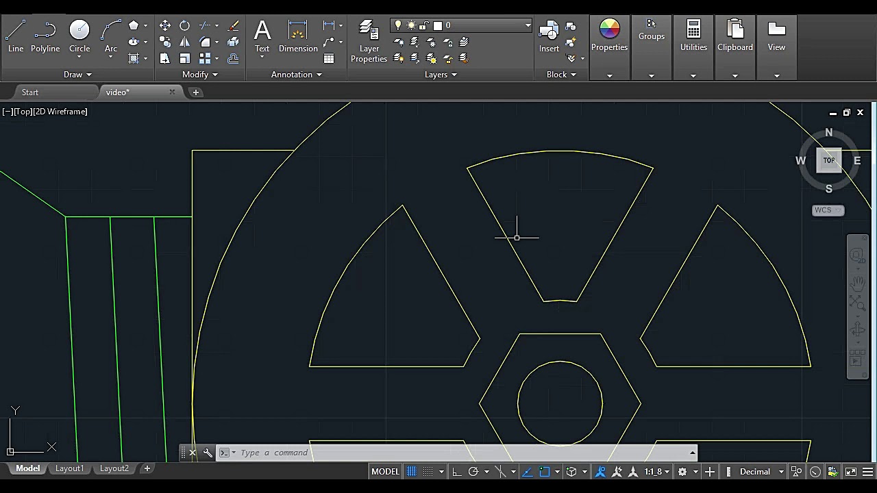 MATRIZ POLAR AUTOCAD - YouTube