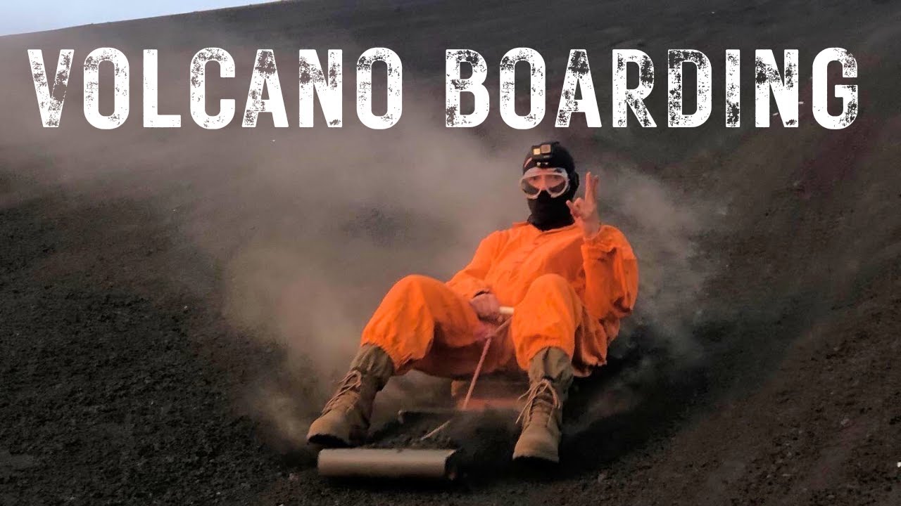 VOLCANO BOARDING | VOLCANO SURFING | NICARAGUA | CERRO NEGRO | - YouTube