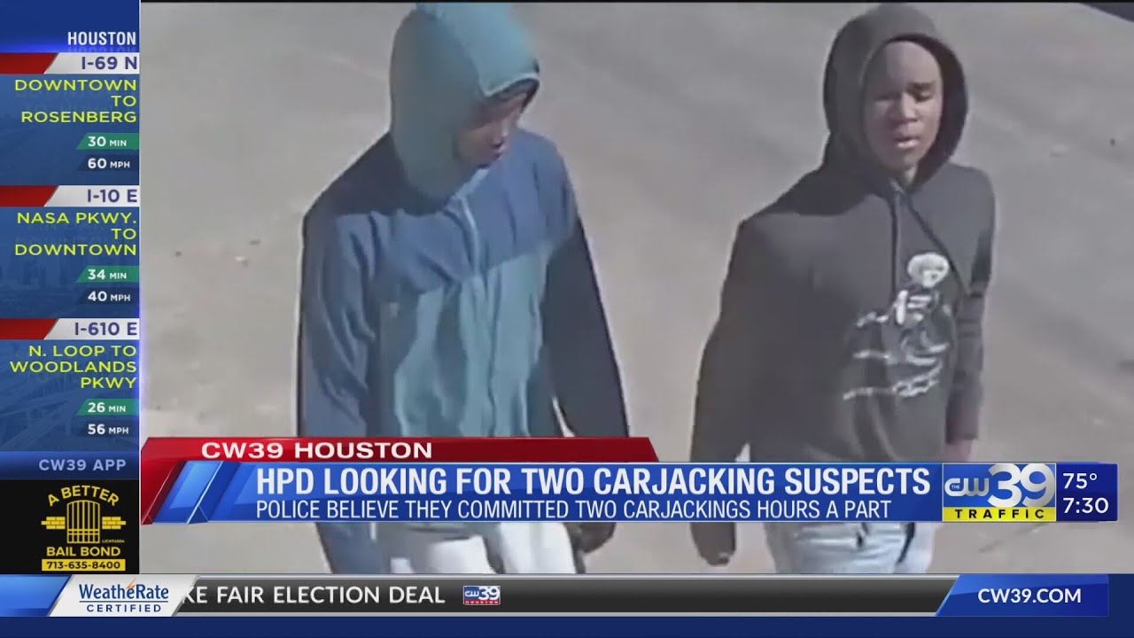 HPD looking for 2 carjacking suspects - YouTube