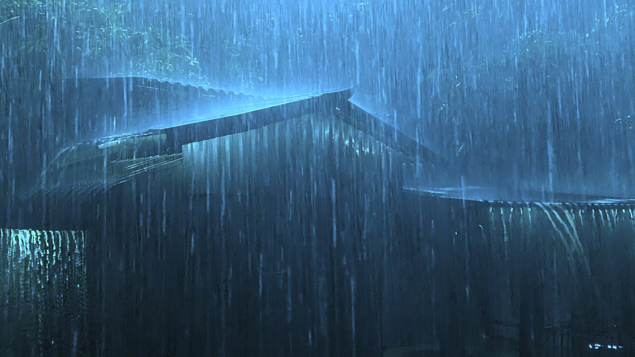 Fall Asleep Fast in Under 2 Minutes with Heavy Rain at Night ...