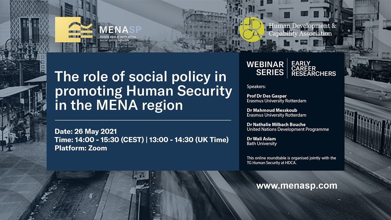 ECR Webinar: The Role of Social Policy in Promoting Human Security in ...