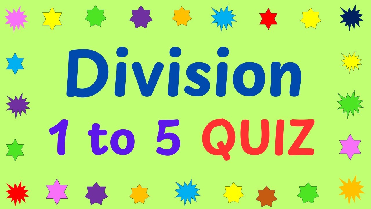 DIVISION FUN: 1 to 5 Tables Engaging Activity for Kids; HOW SMARTY ...
