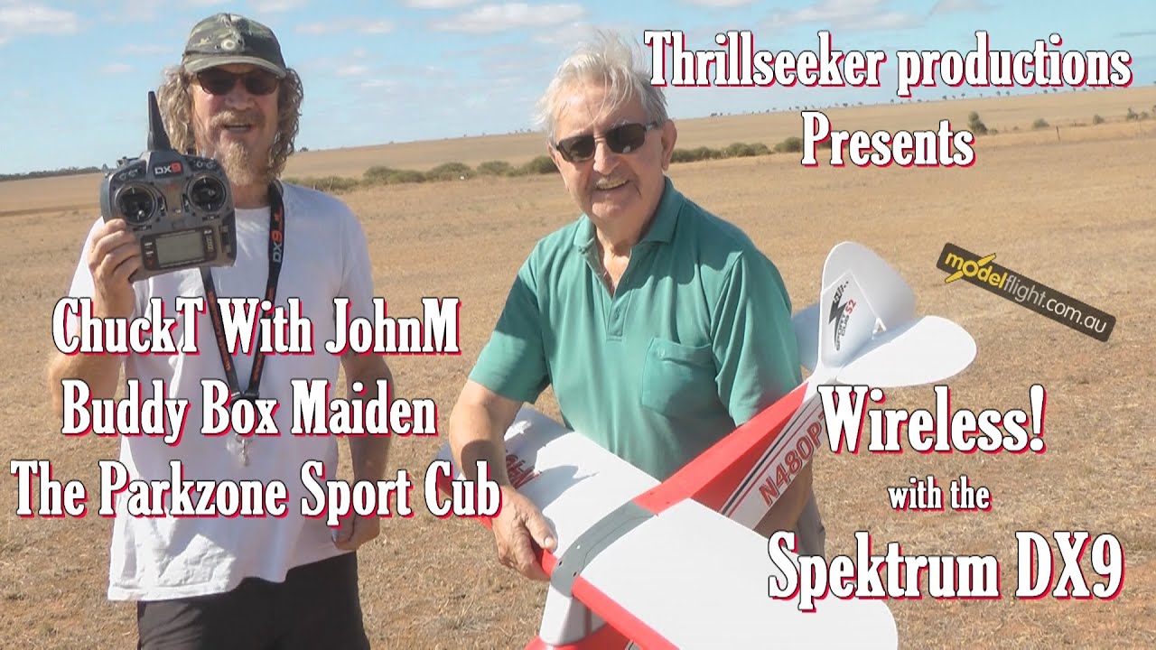 Parkzone Sport Cub Buddy Box Maiden with the Spektrum DX9 - YouTube