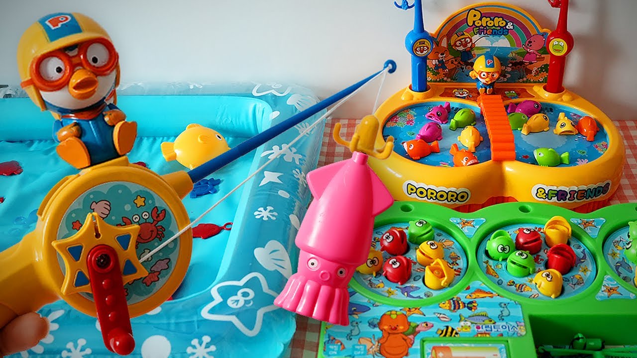 🦈 PORORO Unboxing - Fishing Toy Collection Satisfying Unboxing (TOY ...