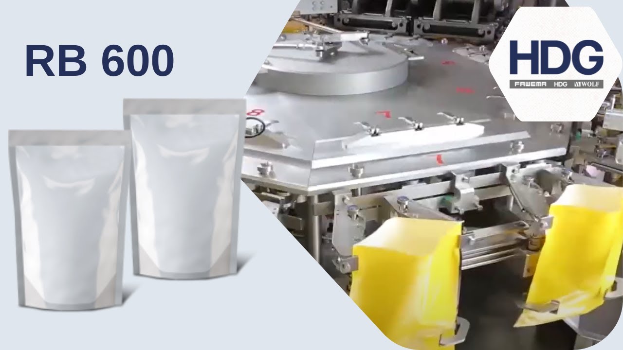 HDG Packaging Machine RB 600 - YouTube