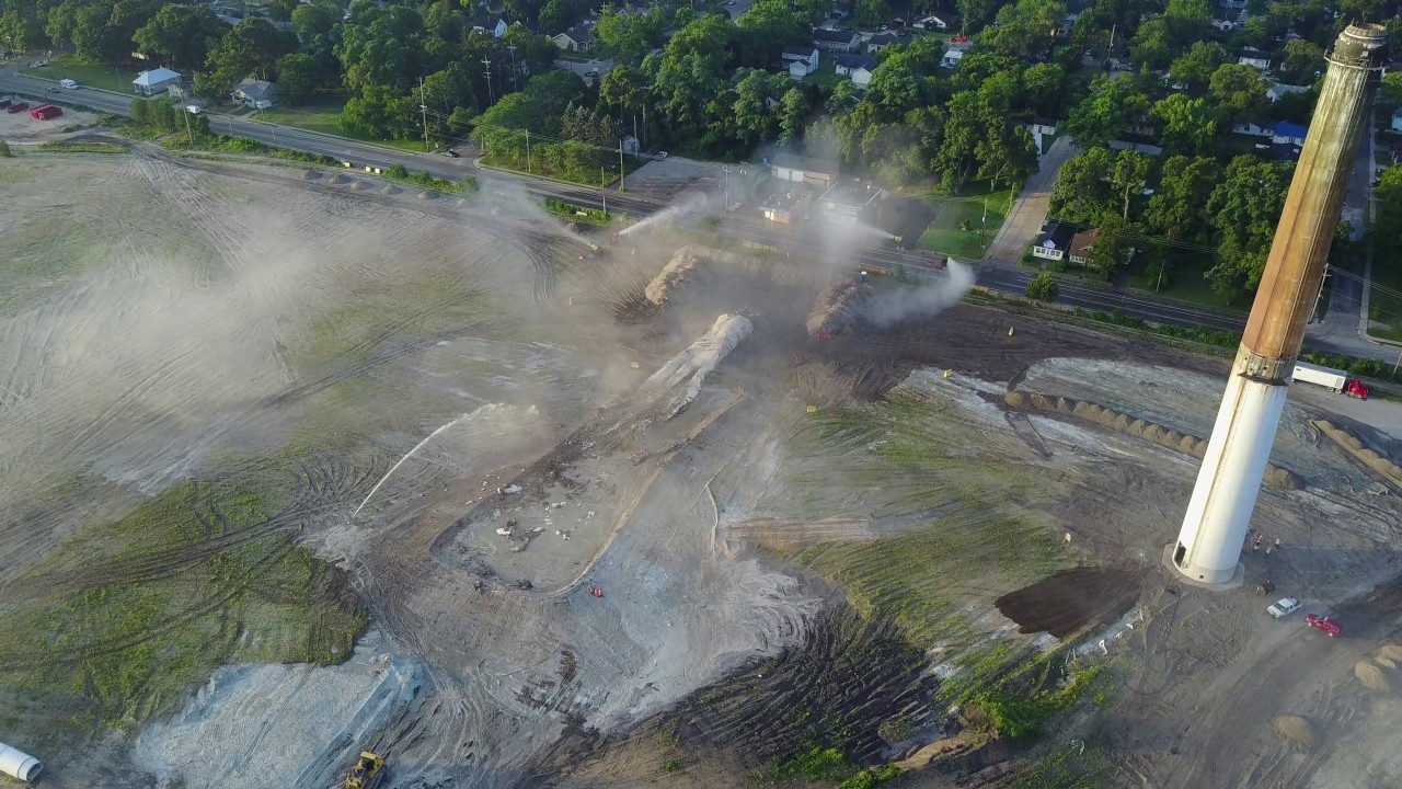 Sappi Smoke Stack Demolition / Felling - 4k Video - YouTube