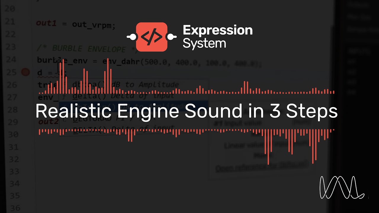 Create Realistic Engine Sounds in 3 Easy Steps - Expression System for Audio Weaver - YouTube