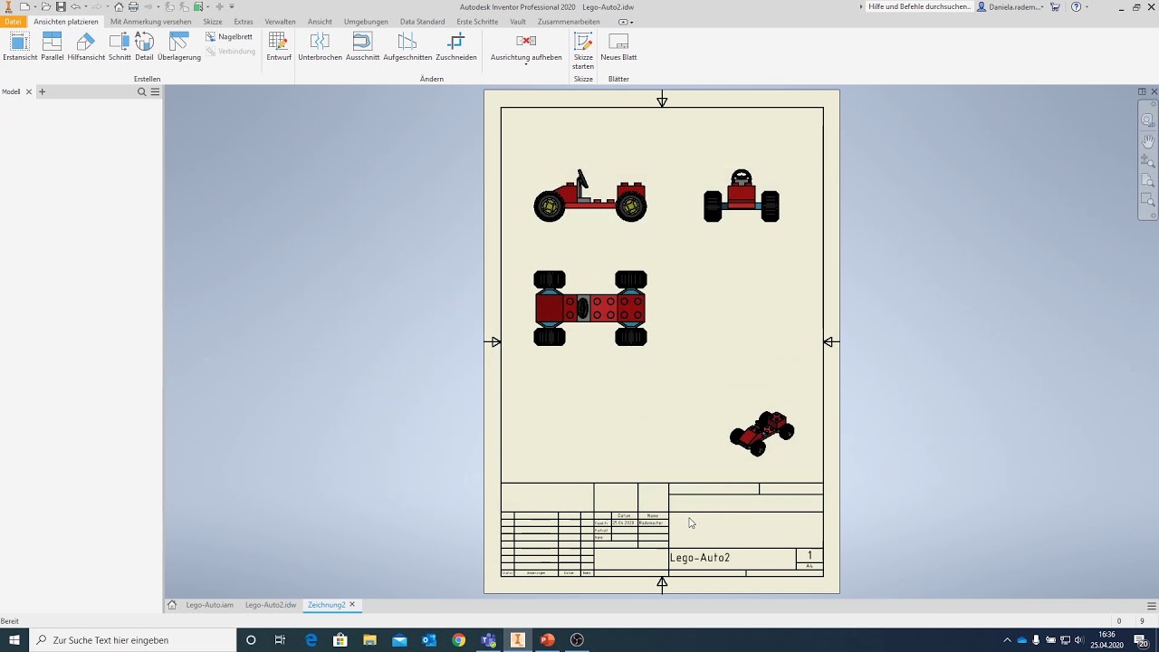 Kids School - Lego®-Auto konstruieren mit Autodesk Inventor Teil 3 ...