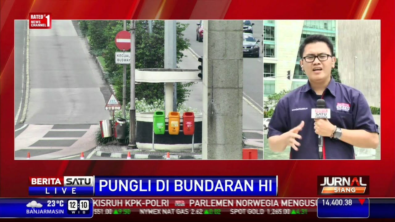 Jalur Putar Balik di Dekat Bundaran HI kembali Dibuka - YouTube
