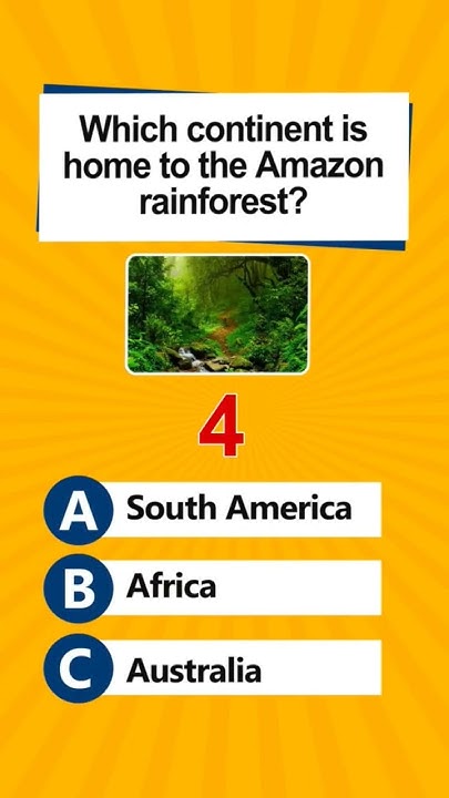 Amazon Rainforest 🌳 #quiz #shorts #amazon #rainforest - YouTube