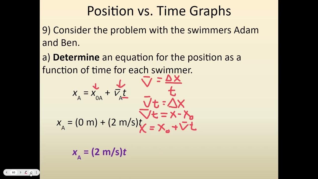 APP1 1.3 - Position Time Graphs - YouTube
