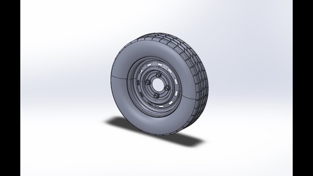 Trailer Tire with 13" Wheel - 4 hole - 145-70-R13 - YouTube