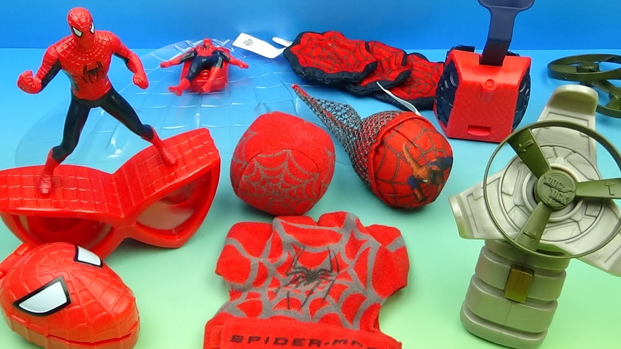 Revisit - 2004 SPIDER-MAN 2 set of 8 BURGER KING MOVIE COLLECTIBLES ...