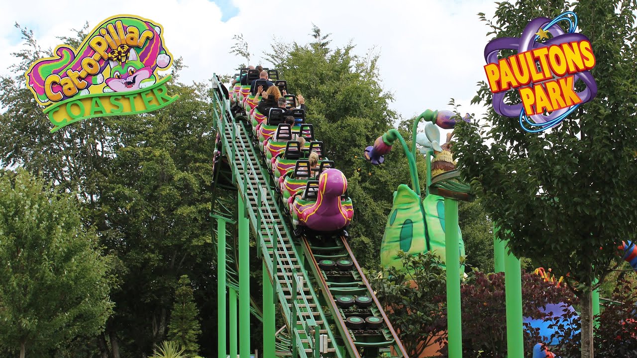 Cat-O-Pillar Coaster Back Row On Ride POV at Paultons Park 4K - YouTube