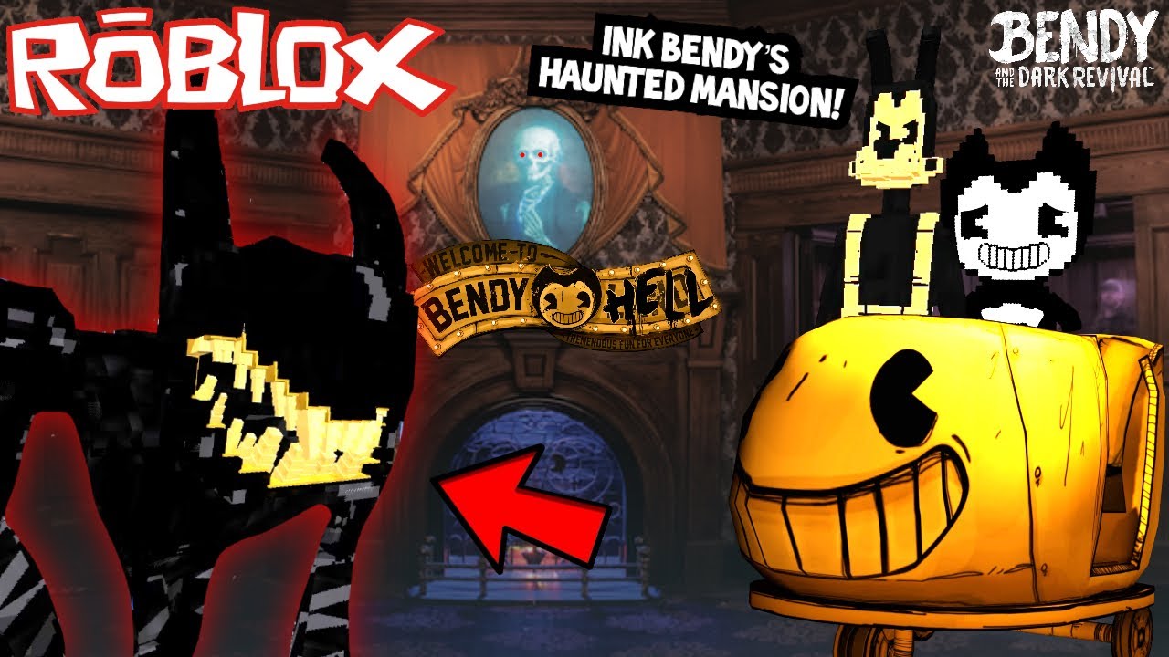 BENDY RIDES INK BENDY’S HAUNTED MANSION! (BATIM ROBLOX) - YouTube