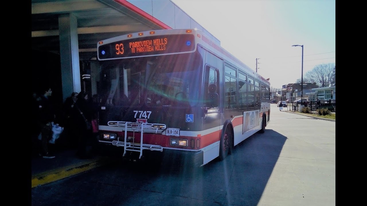 {RETIRED} TTC ~ 2005 Orion 07.501 # 7747 ~ Ride on Route 93 Parkview ...