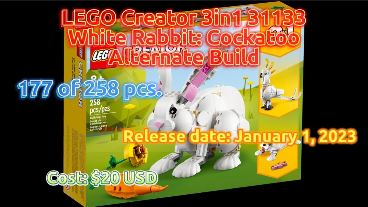 LEGO Speed Build - 31133: LEGO Creator 3in1 - White Rabbit: Cockatoo ...