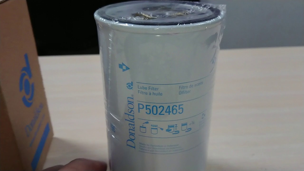 DONALDSON P502465 Фильтр масляный, накручиваемый - YouTube