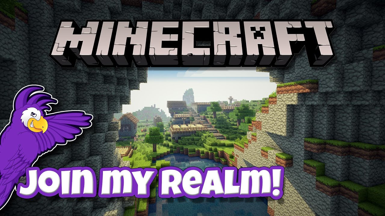 Making A Survival Realm Paradise! - Minecraft - Purple Parrot Gaming ...