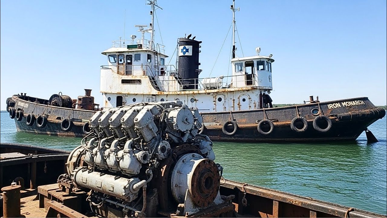Brothers Bought a Rusted Tugboat For Scrap — The 16-Cylinder Submarine ...