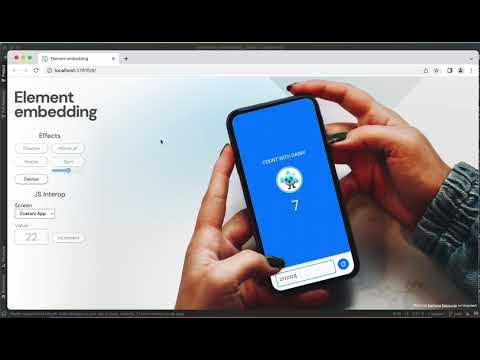 Hindi | Flutter Web App Element Embedding | JS Interop |JS code that interacts with Dart - YouTube