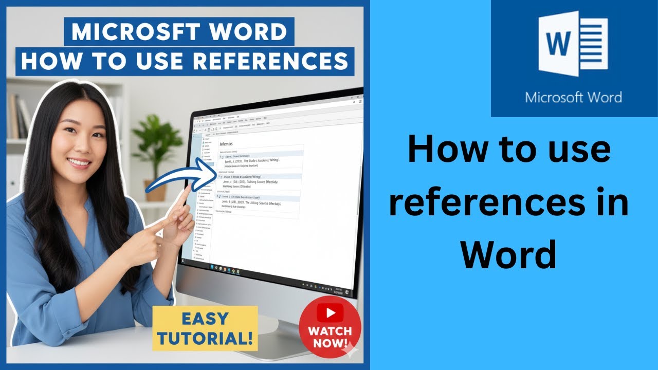 How to use references in Microsoft Word - YouTube