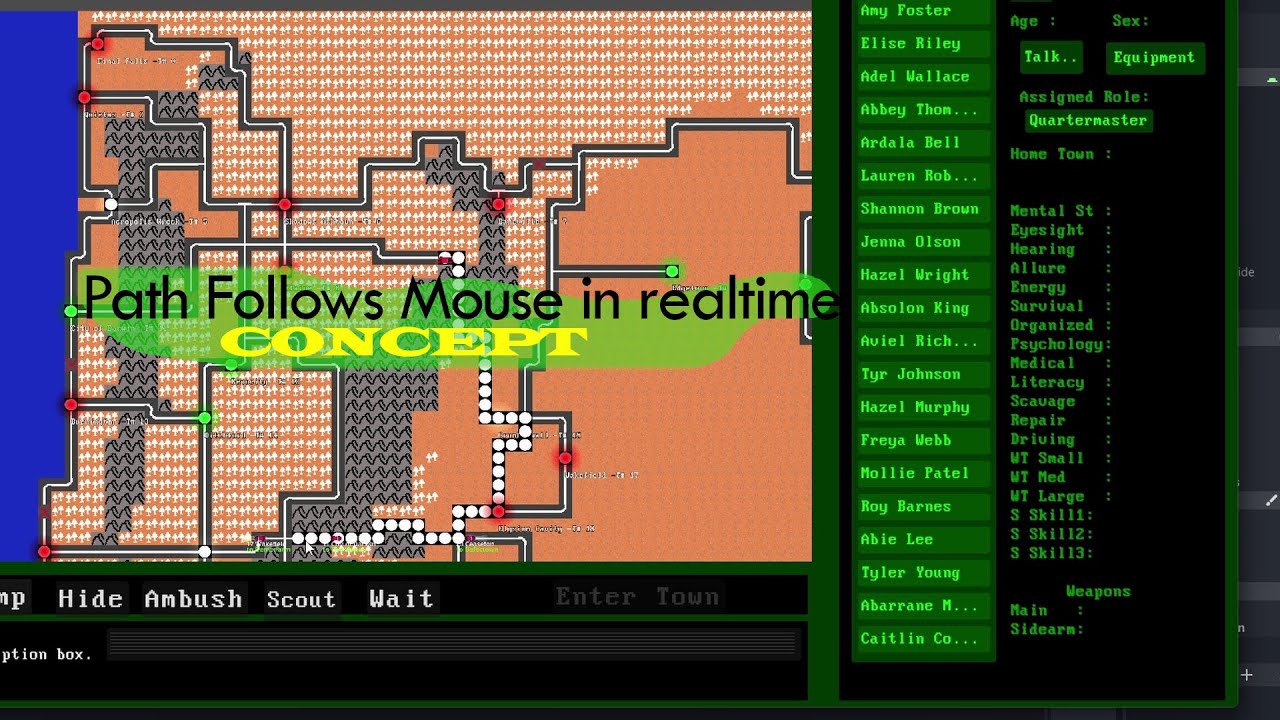Programming Concept: Path follows mouse location for beginners. - YouTube