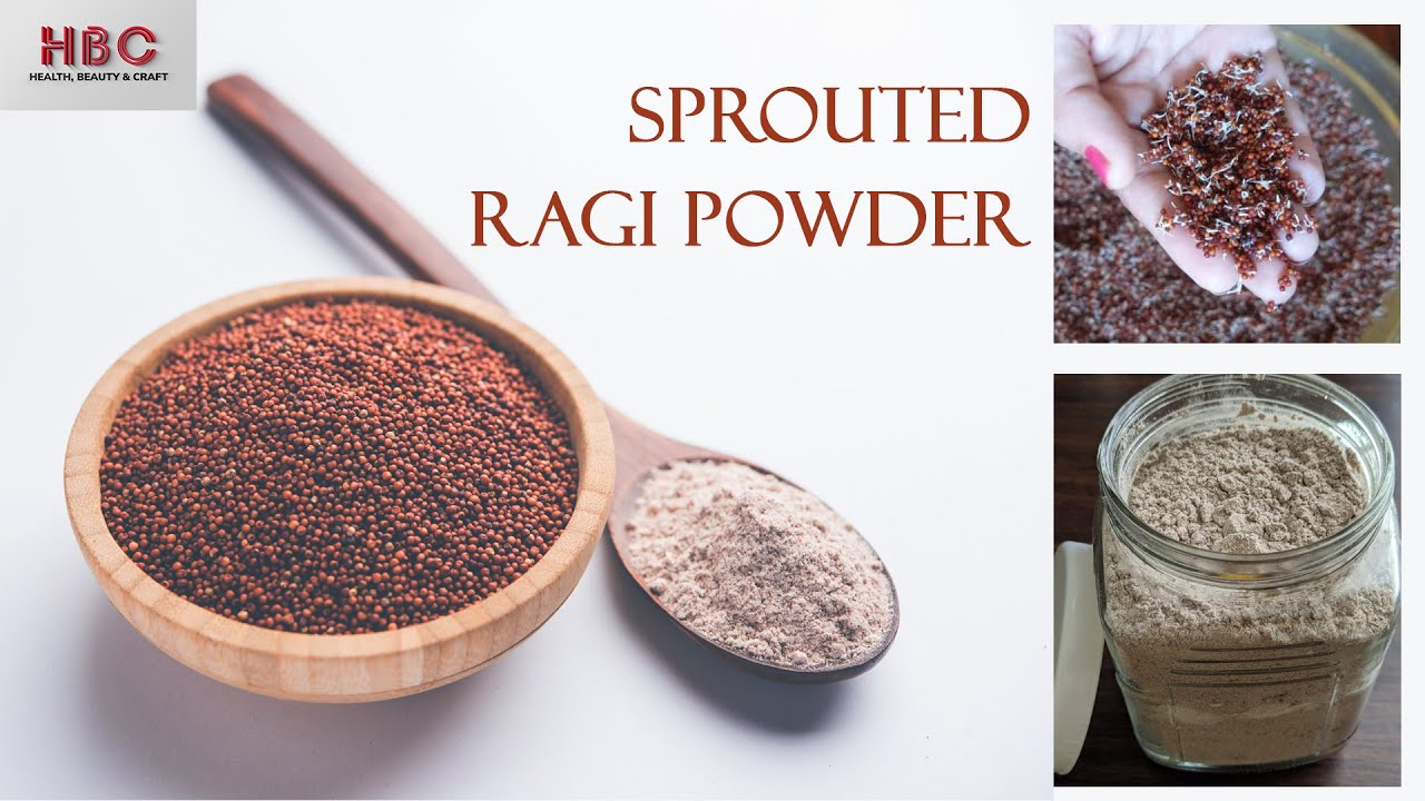 Homemade Sprouted Ragi Flour/Powder for 6+ months babies and adults ...