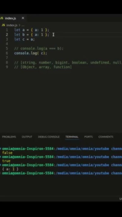 Reference Data Types Comparing Interviewhacks Codinginterview Javascripttutorial Interview