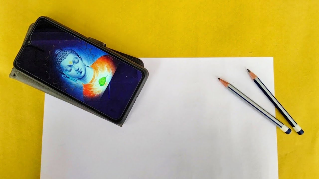 how to draw lord buddha easy pencil sketch drawing,easy pencil art ...