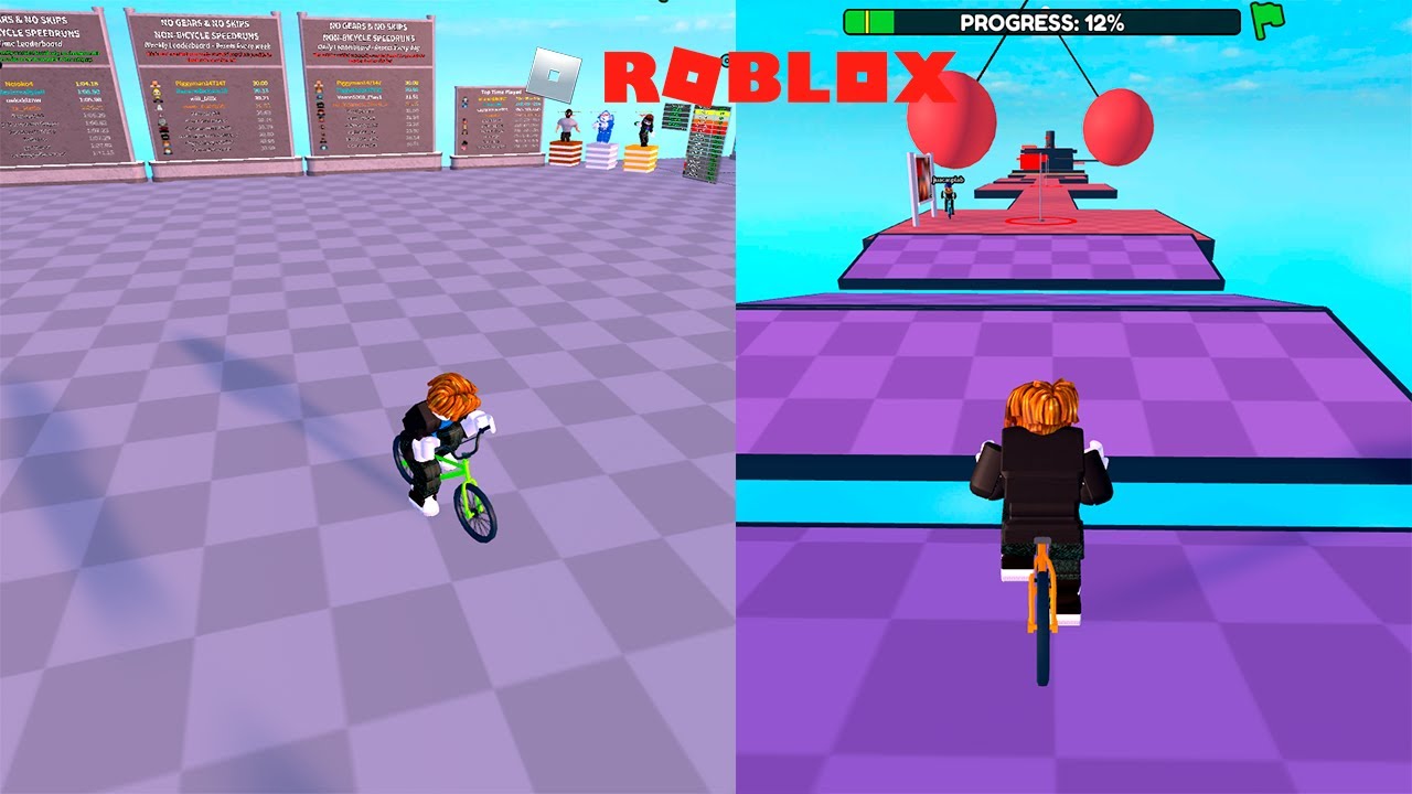 HACIENDO PARKOUR CON UNA BICICLETA EN ROBLOX | Obby But You´re On a ...