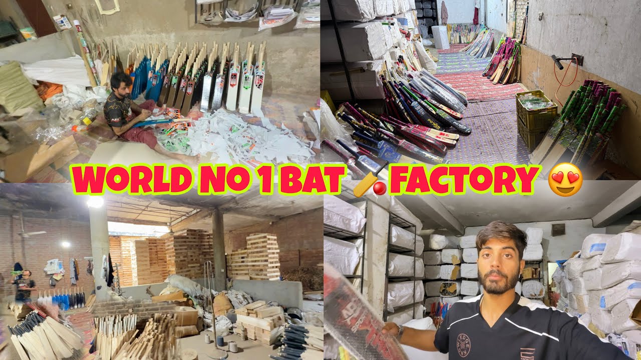 I Vist World No 1 Bats 🏏 Factory In Sialkot 😍 Bat Bnany Ka Mukamal ...