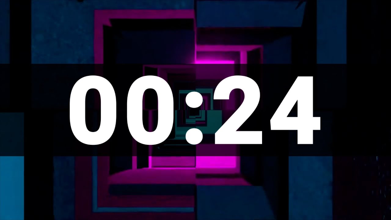 24 Second Timer with Cool Upbeat Music for Kids, Chill Instrumental Countdown - YouTube