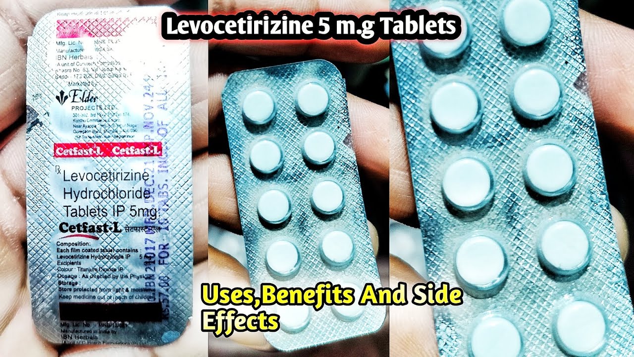 Levocetirizine Hydrochloride 5 m.g Tablets Uses,Benefits And Side ...