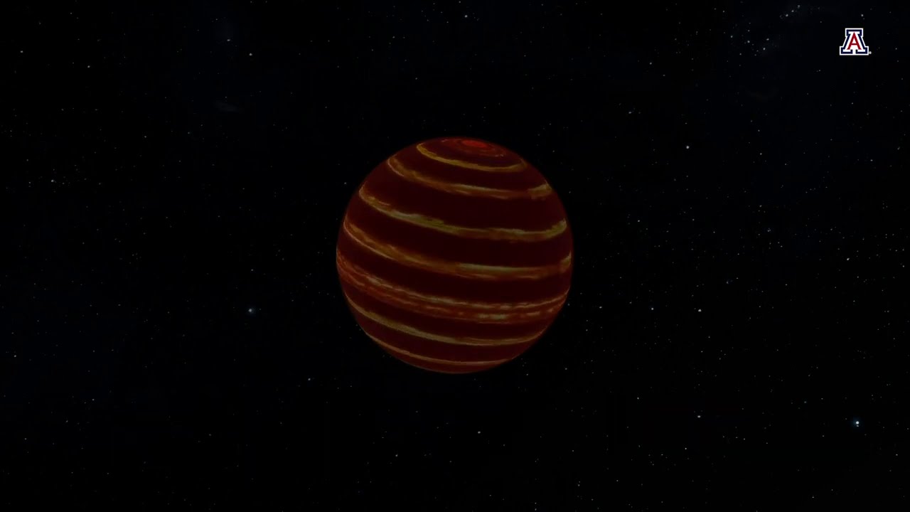 Closest brown dwarf star to Earth has 'stripes' - YouTube