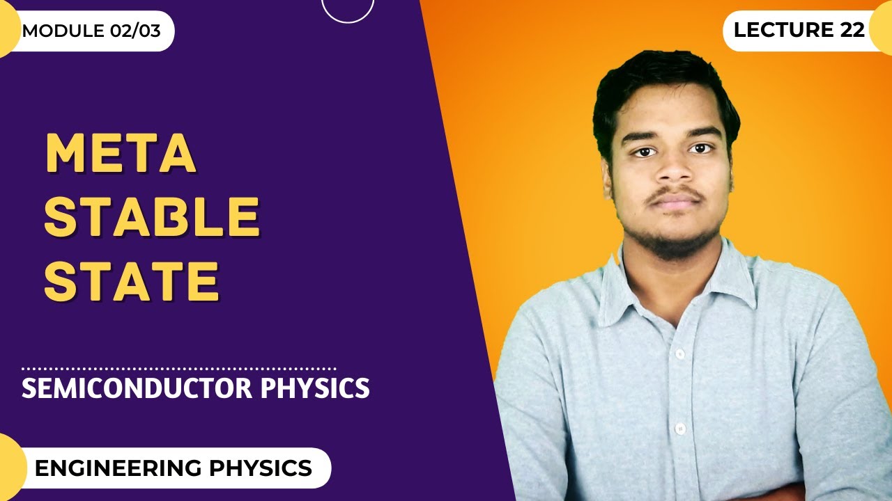 Meta Stable State theory | Semiconductor Physics | Engineering Physics ...