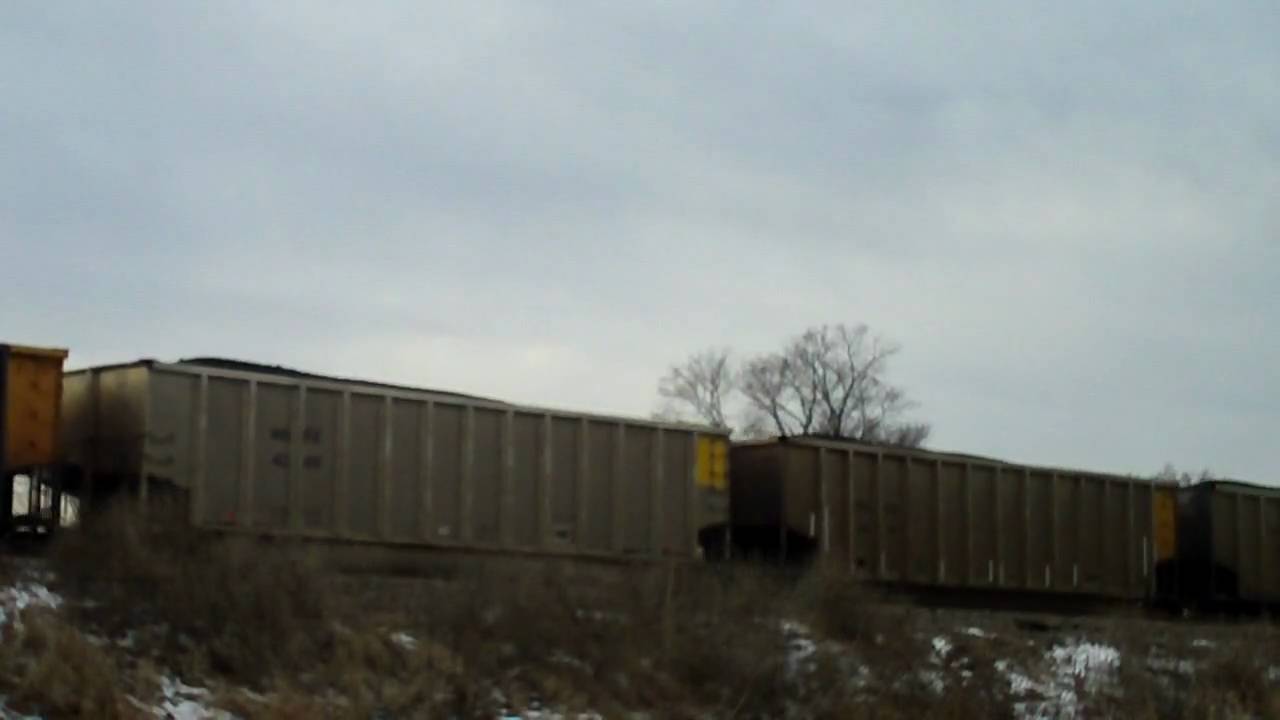 BNSF 6319 Loaded Coal Train - YouTube
