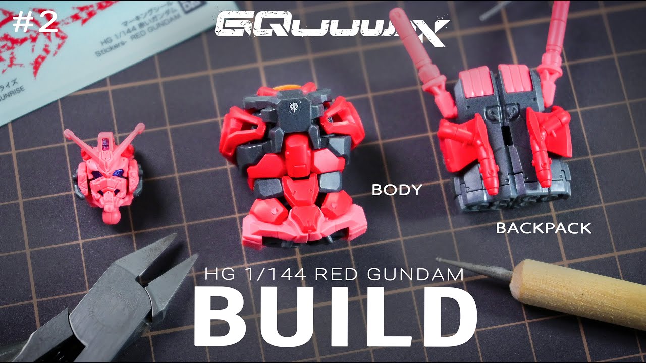 HG Red Gundam - Body Backpack | Build Gunpla HG 1/144 Mobile Suit ...