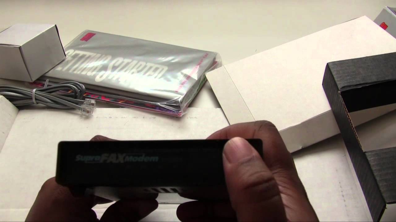 Unwrapped: Supra v.32bis Fax Modem - YouTube