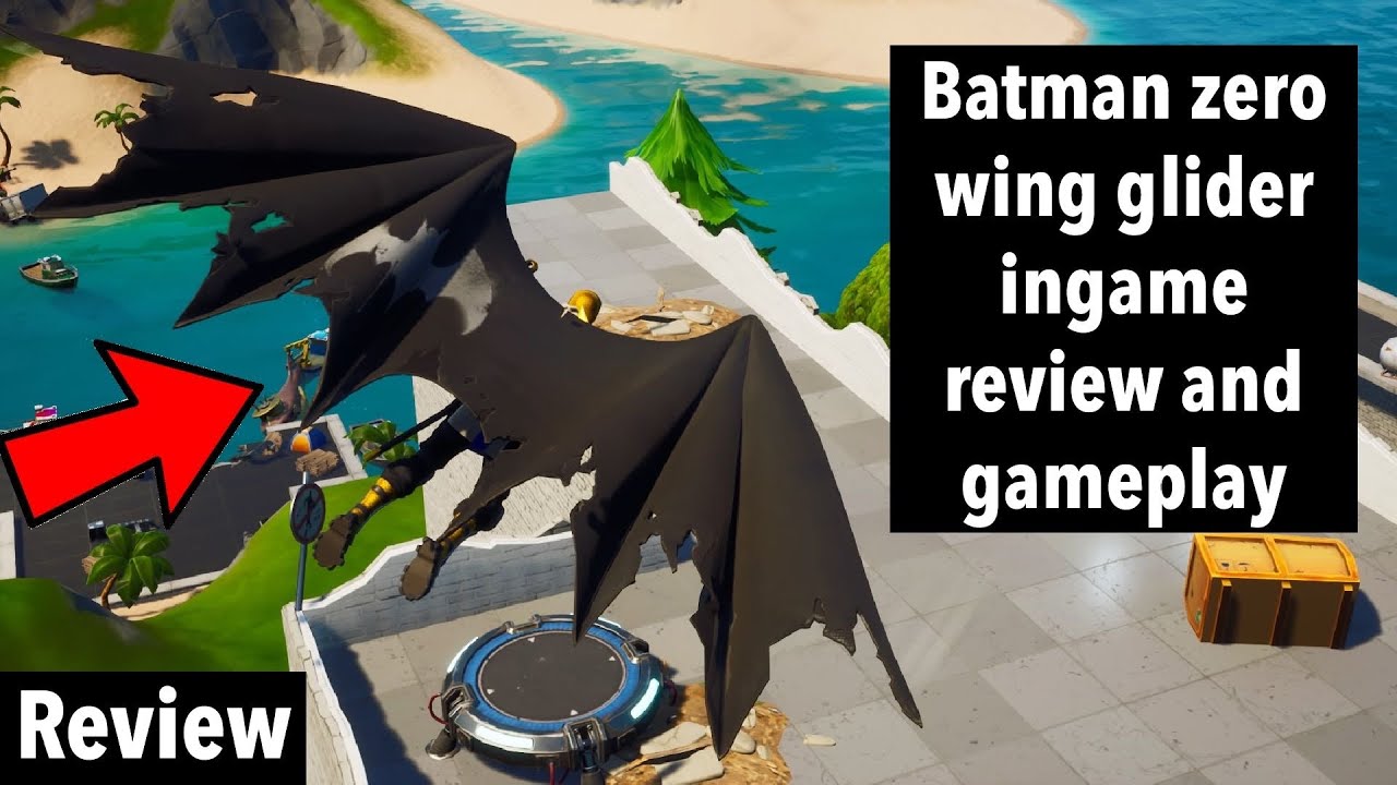 *NEW* BATMAN ZERO WING Glider ingame review and gameplay. (Fortnite ...