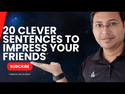 English Sentences for learning English | 20 Clever sentences to Impress ...