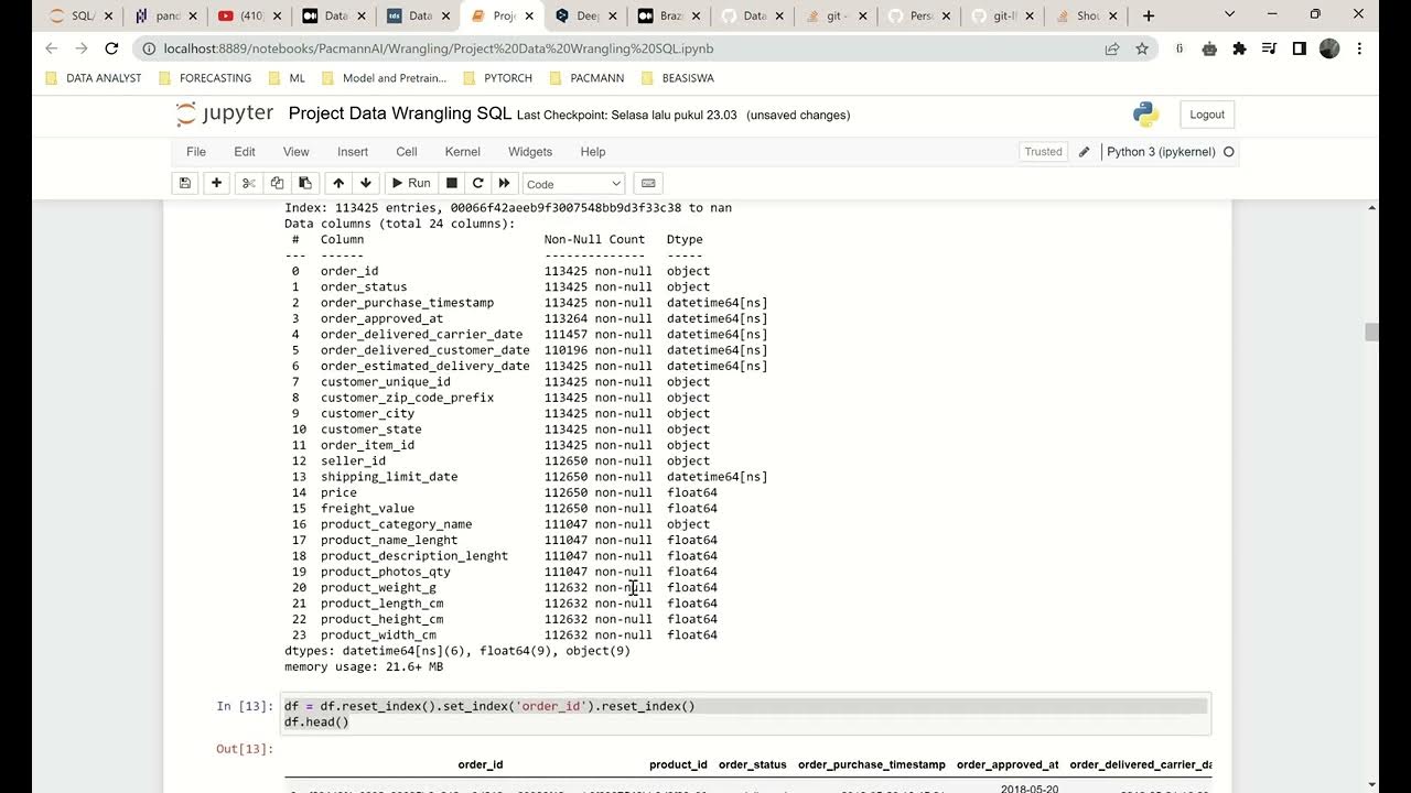 Data Wrangling And SQL PACMANN - Olist Dataset - YouTube
