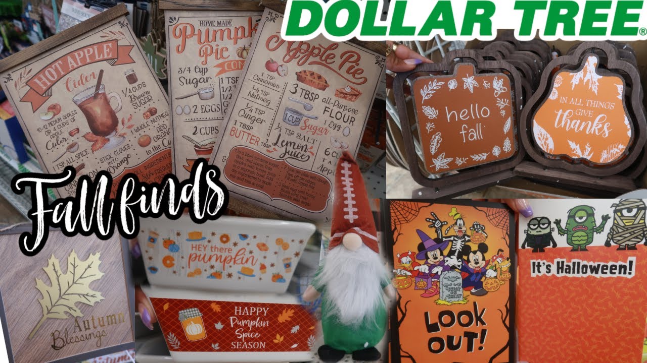 DOLLAR TREE * NEW FALL FINDS - YouTube