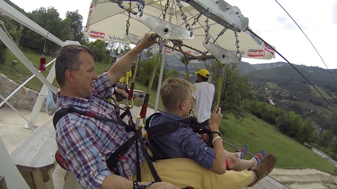 Epic Zip Line over Tara River (Montenegro) - YouTube