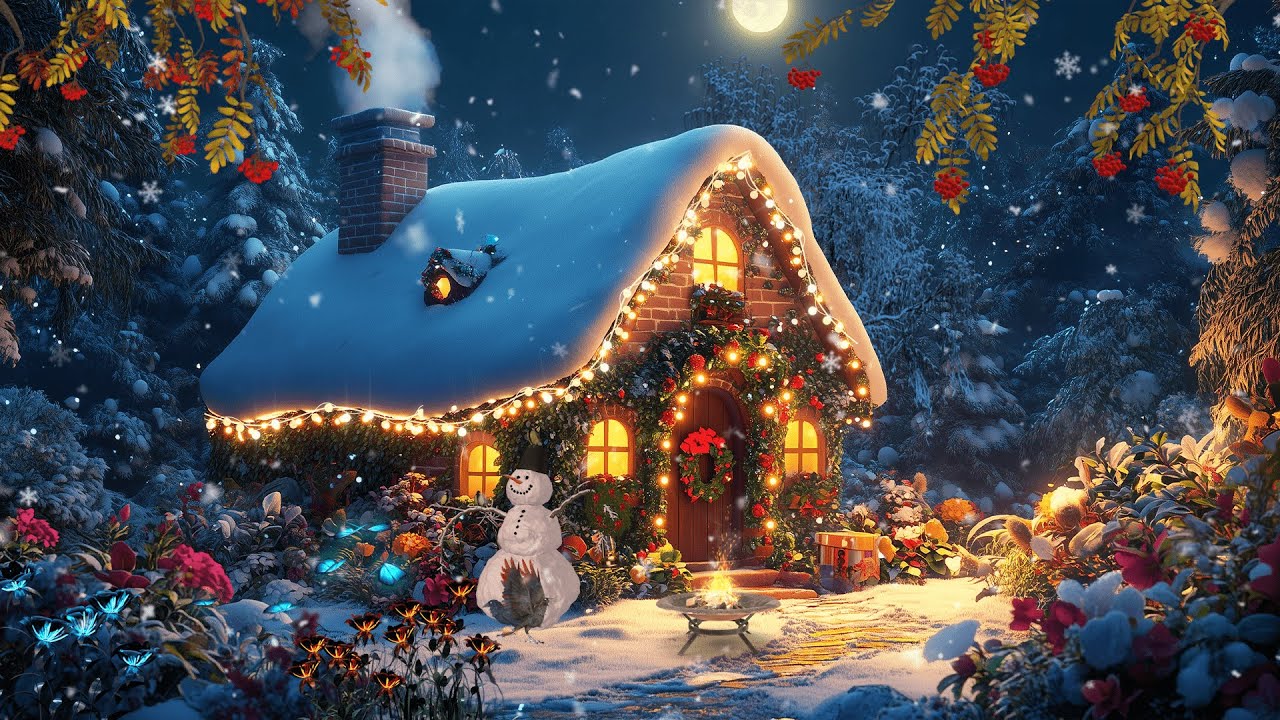 DREAMING OF A FAIRYTALE CHRISTMAS | Fantasy Winter Cottage Ambience ...
