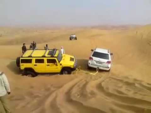 Land Cruiser 2010 Rescues Hummer H2 - YouTube
